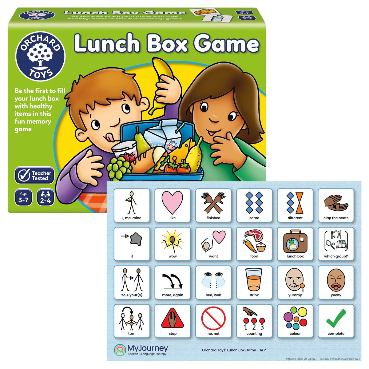 Lunch Box Game with Speech & Language Board